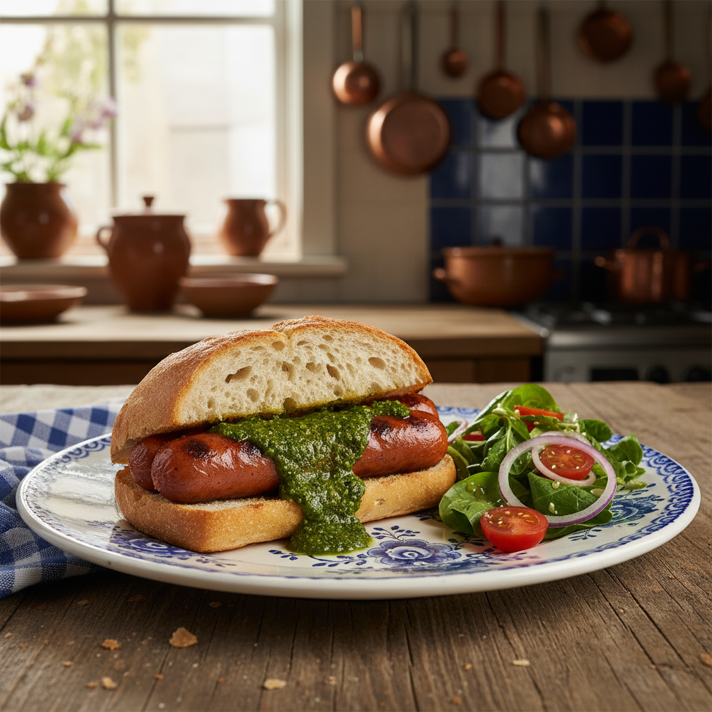 Knapperige Chori Pan met Pittige Chorizo en Verse Kruiden Recept | 30 ...