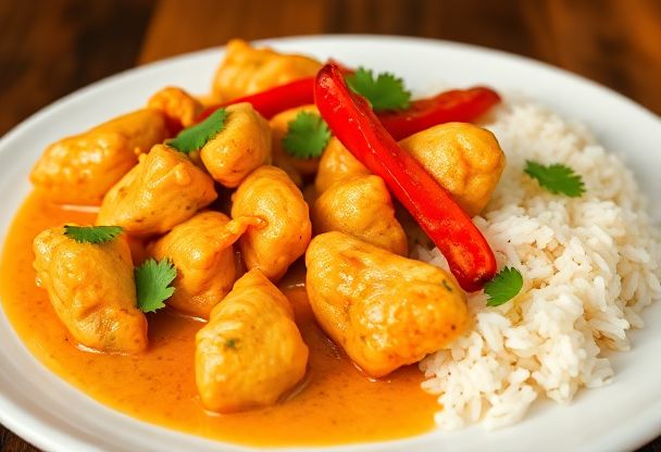 Malse Kip Curry met Basmati Rijst en Verse Kruiden Recept | 30 min ...