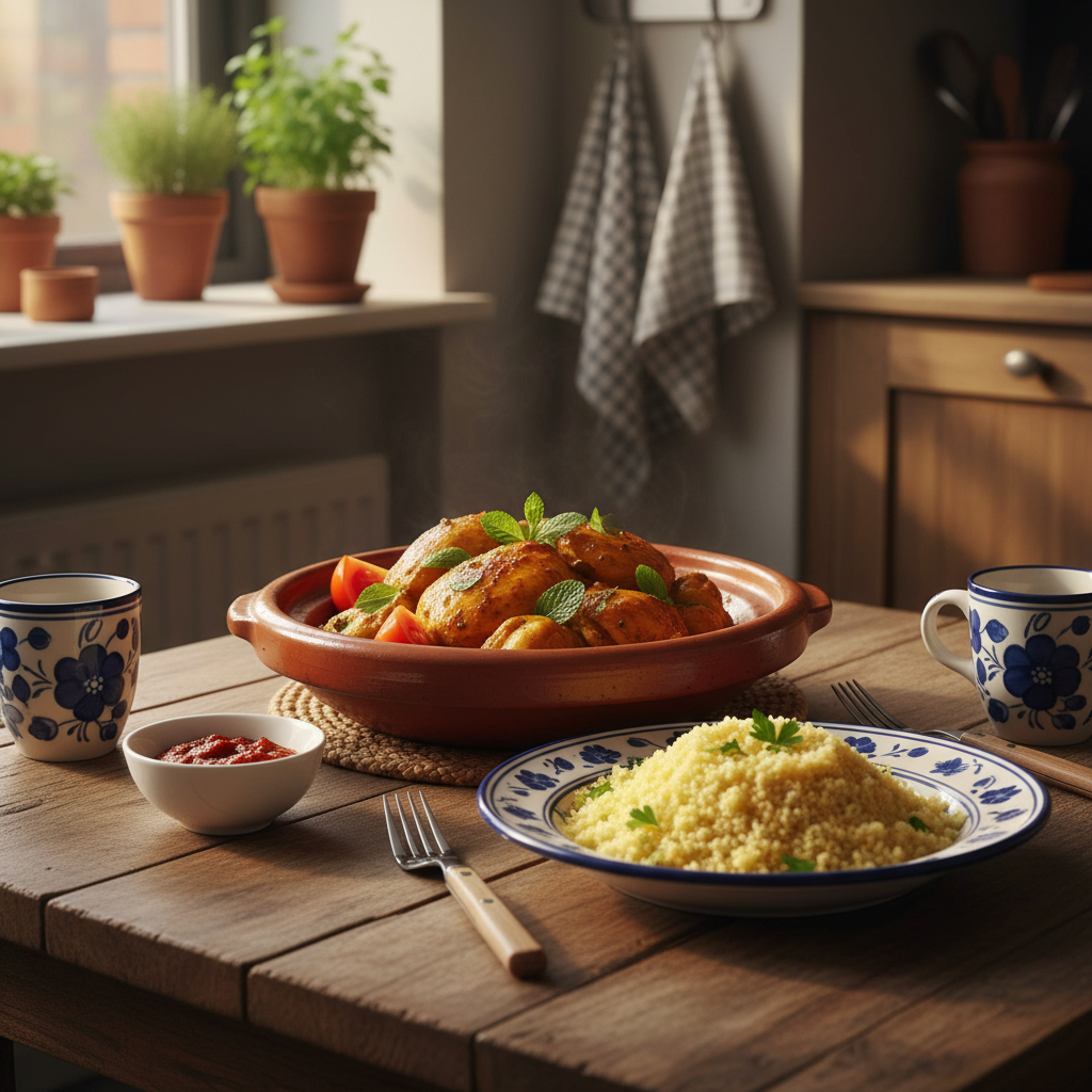 Marokkaanse Tajine met Kip en Munt Recept | 30 min | Menu Maestro