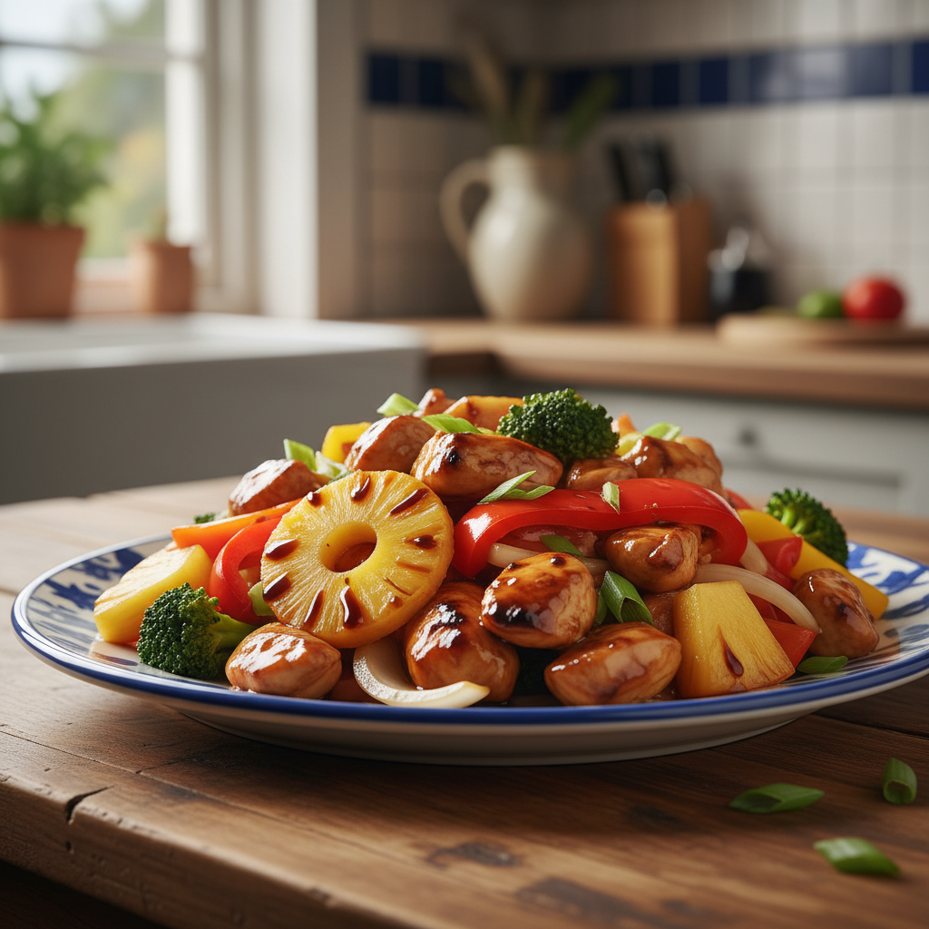 Snelle Tjap Tjoy met Kip en Ananas Recept | 30 min | Menu Maestro