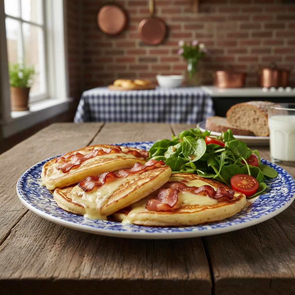 Spek Pannenkoek met Kaas Recept | 30 min | Menu Maestro